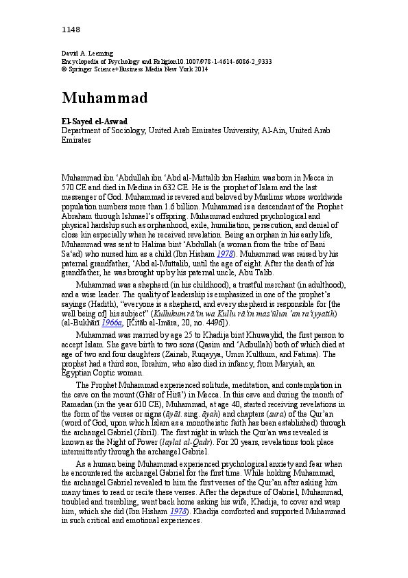 (PDF) Muhammad