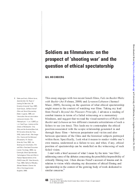 (PDF) Soldiers as Filmakers