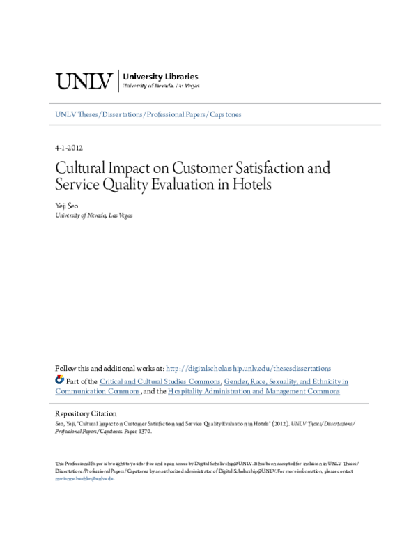 (PDF) UNLV Theses/Dissertations/Professional Papers/Capstones Cultural ...