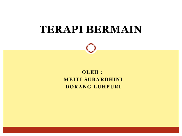 (PPT) TERAPI BERMAIN
