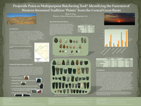 (PDF) Projectile Point or Multipurpose Butchering Tool? Identifying the ...