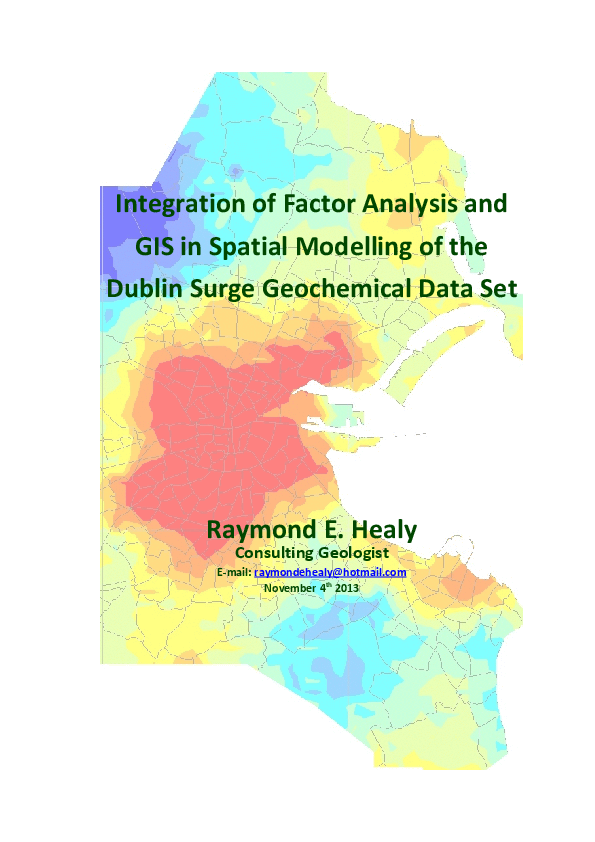 (PDF) Integration of Factor Analysis and GIS in Spatial Modelling of the Dublin Surge ...