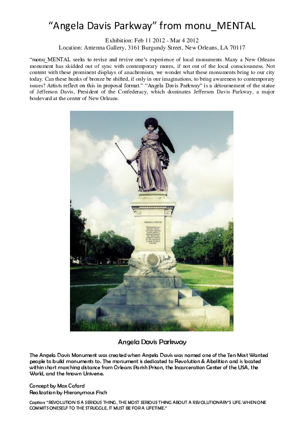 (DOC) "Angela Davis Parkway: A Détournement." An imagined replacement ...