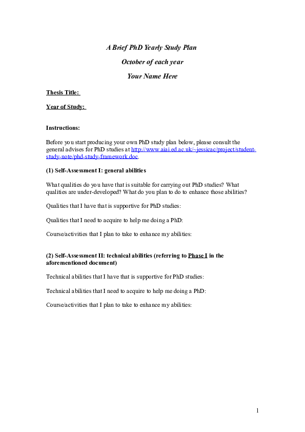 (DOC) 3-phd-yearly-plan