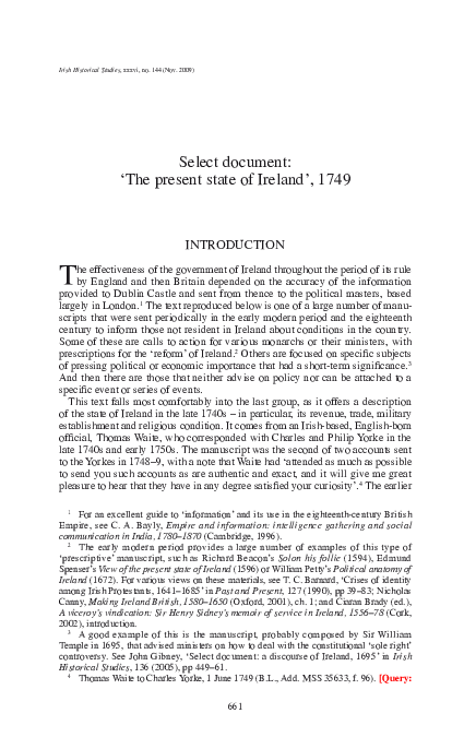 (PDF) A description of Ireland in 1749