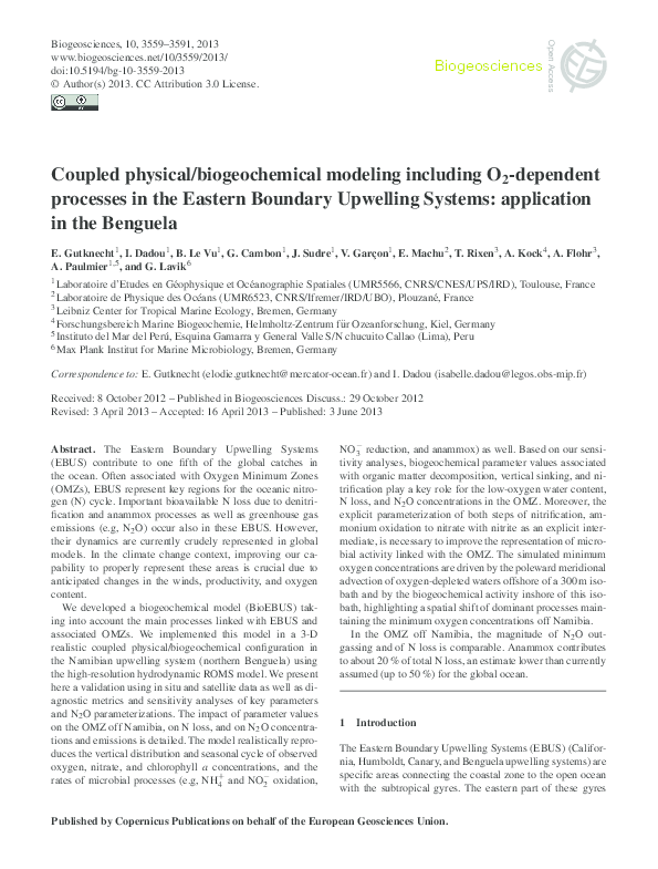 (PDF) Earth System Dynamics Open Access Geoscientific Instrumentation ...