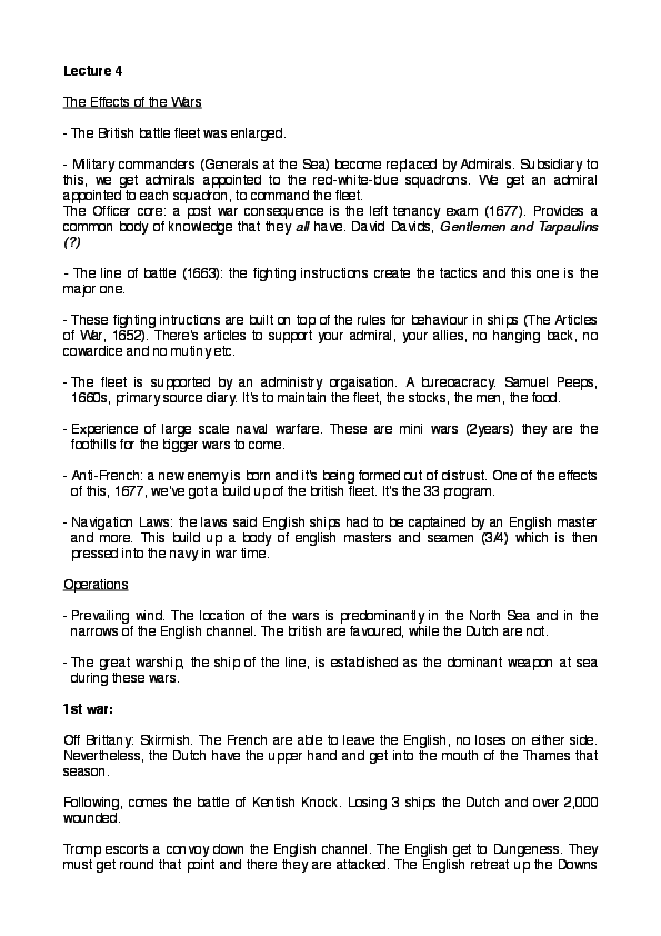 (PDF) Effects of the Anglo-Dutch Wars