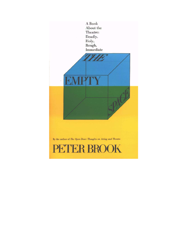 (PDF) Brook, Peter - The Empty Space
