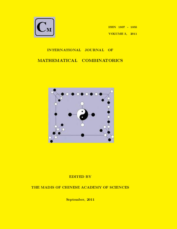(PDF) International Journal of Mathematical Combinatorics, Vol.3,2011 ...