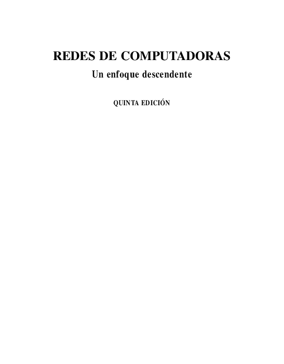 (PDF) REDES DE COMPUTADORAS Un enfoque descendente