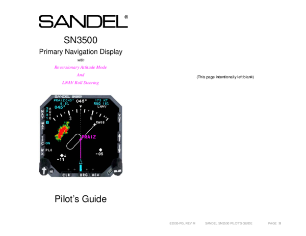 (PDF) SN3500 Primary Navigation Display with Reversionary Attitude Mode ...