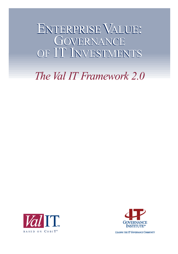 (PDF) ENTERPRISE VALUE: GOVERNANCE OF IT INVESTMENTS ENTERPRISE VALUE ...