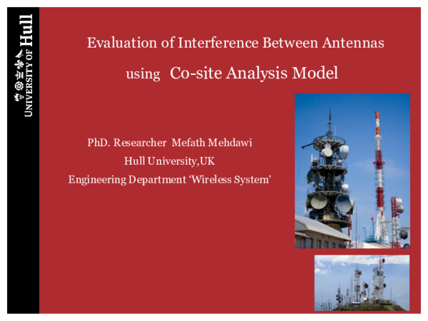 (PDF) Presentation_Evaluation of Interference Between Antennas using Co ...