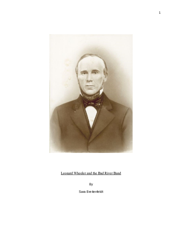 (DOC) Leonard Wheeler and the Ojibawa