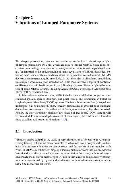 (PDF) Vibrations of Lumped-Parameter Systems