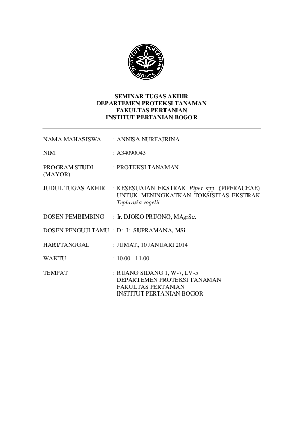 (PDF) KESESUAIAN EKSTRAK Piper spp. (PIPERACEAE) UNTUK MENINGKATKAN ...