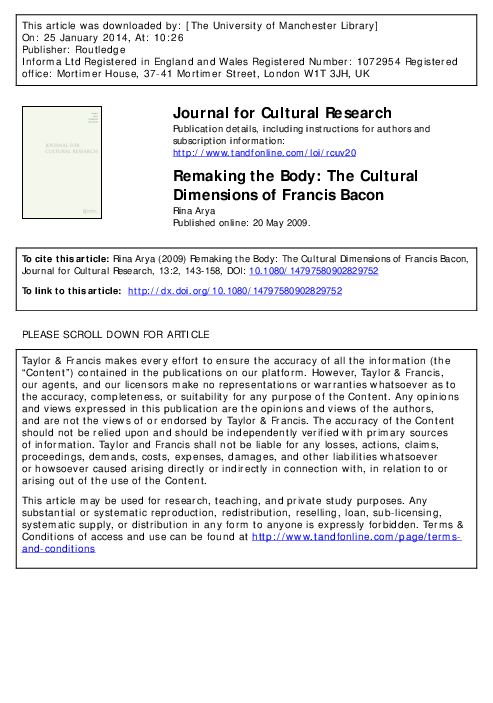 (PDF) Remaking the Body