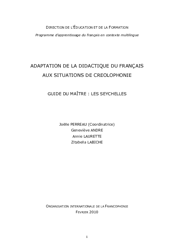 GUIDE DU MAITRE D APPRENTISSAGE