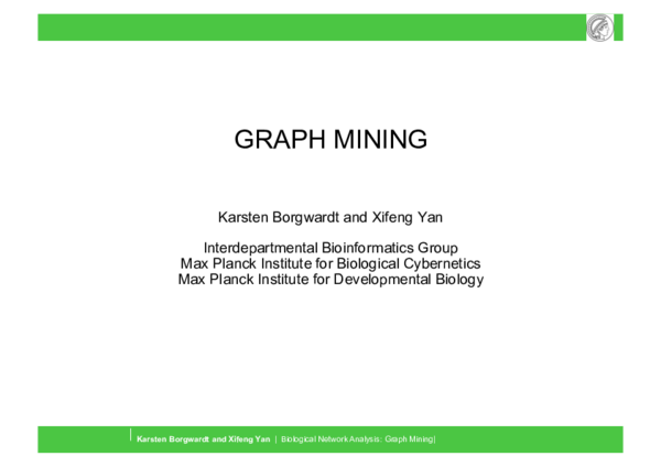 (PDF) graph mining