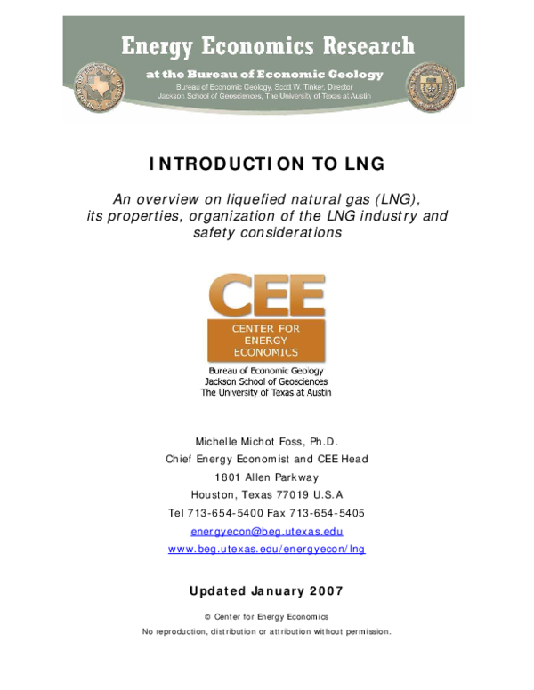 (PDF) INTRODUCTION TO LNG Introduction to LNG -2