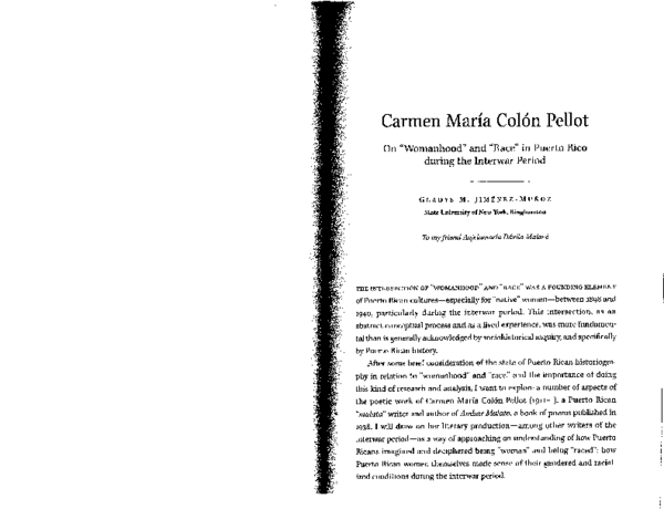 (PDF) “Carmen María Colón Pellot: On ‘Womanhood’ and ‘Race in Puerto ...