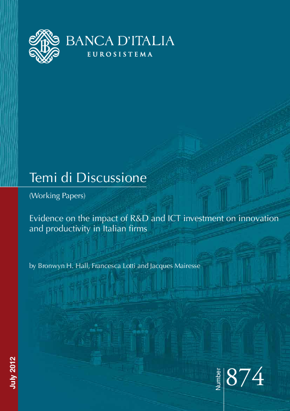 (PDF) Evidence on the Impact of R&D and ICT Investment on Innovation and Productivity in Italian ...