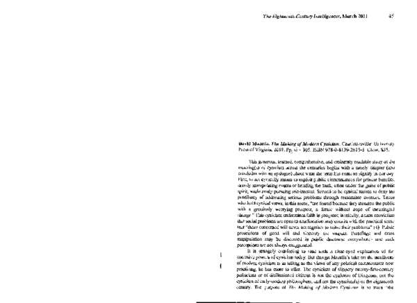 (PDF) 2011 - Untitled review of David Mazella, The Making of Modern ...