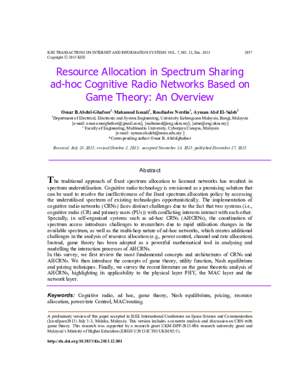 Pdf Spectrum Sensing Based On Hybrid Spectrum Handoff In Cognitive