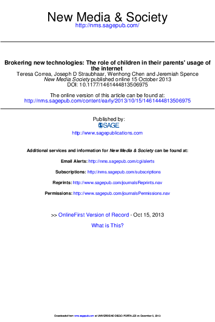 (PDF) Correa, Teresa, Joseph Straubhaar, Wenhong Chen & Jeremiah Spence ...