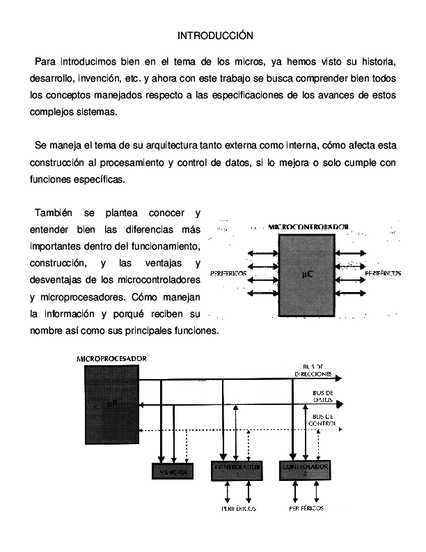 (DOC) Micro Controladores y Procesadores