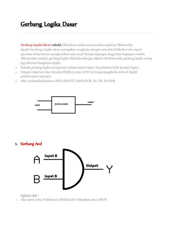 (DOC) Gerbang Logika