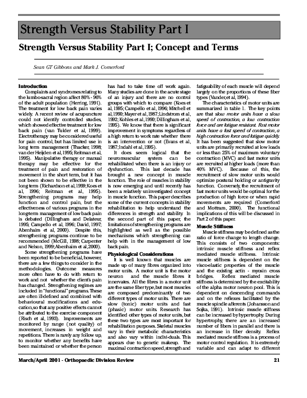 (PDF) Strength vs Stability I