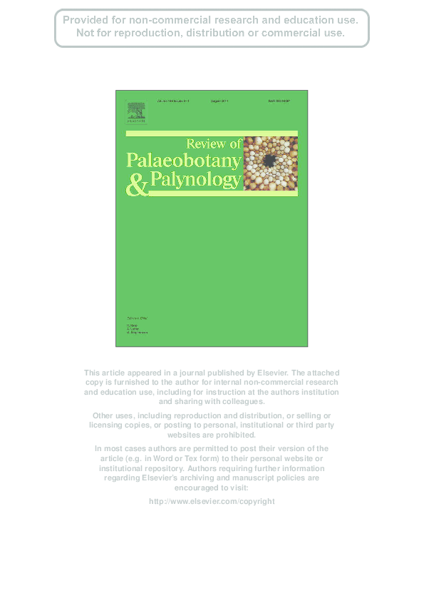 (PDF) A new terrestrial palynoflora from the Palaeocene/Eocene boundary ...