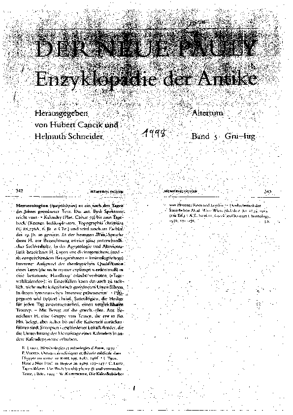 (PDF) 1998 - Feriale, Fufius, Arellius Fuscus, Gastronomische Literatur ...