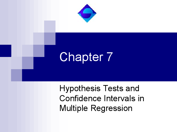 Pdf Chapter 7 Hypothesis Tests And Confidence Intervals In Multiple Regression