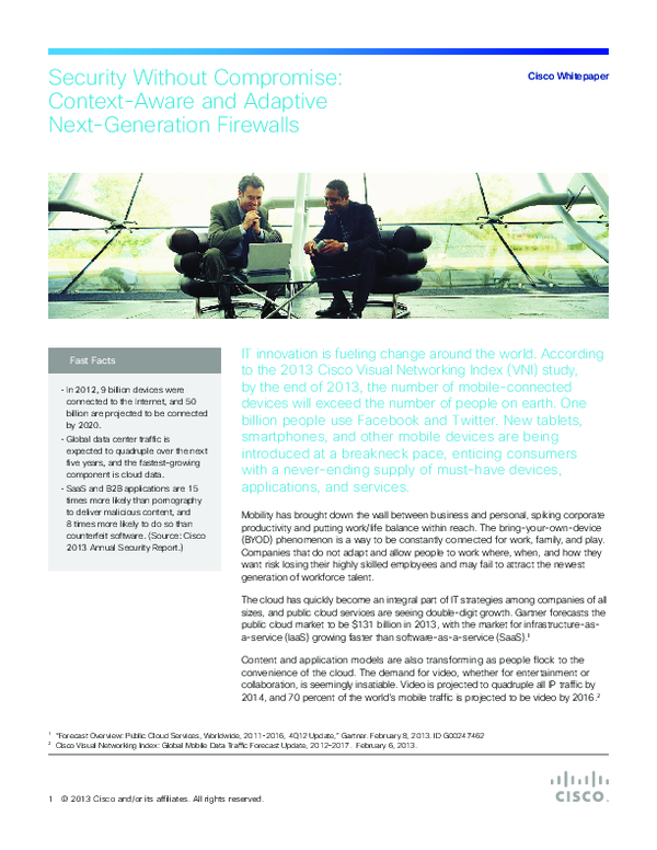 (PDF) Security Without Compromise: Context-Aware and Adaptive Next-Generation Firewalls