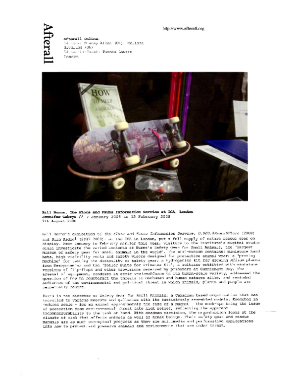 (PDF) Flora and Fauna Information Service: Bill Burns at the ICA ...