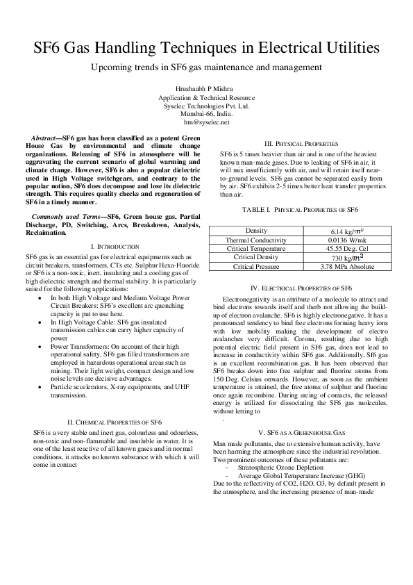 SF6 paper
