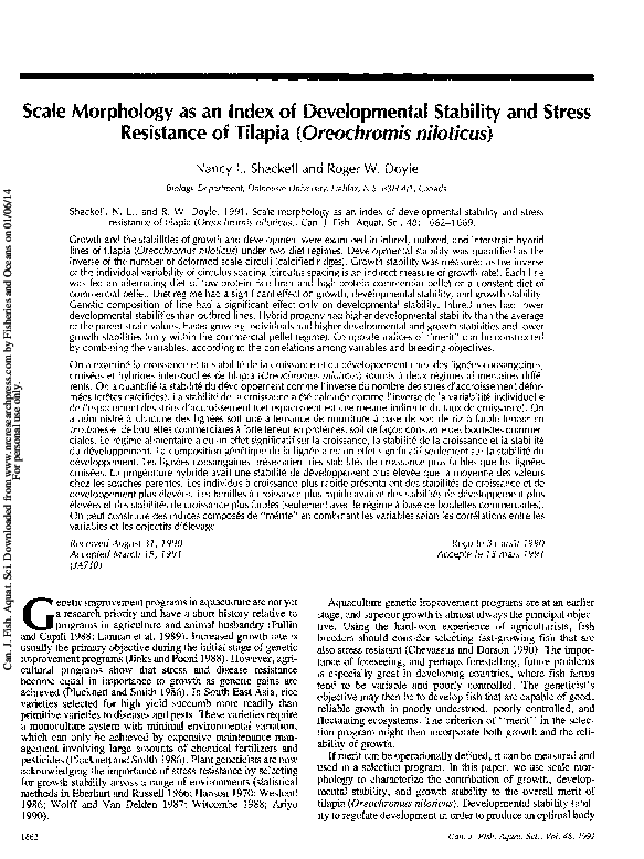 (PDF) Shackell Scale Morphology