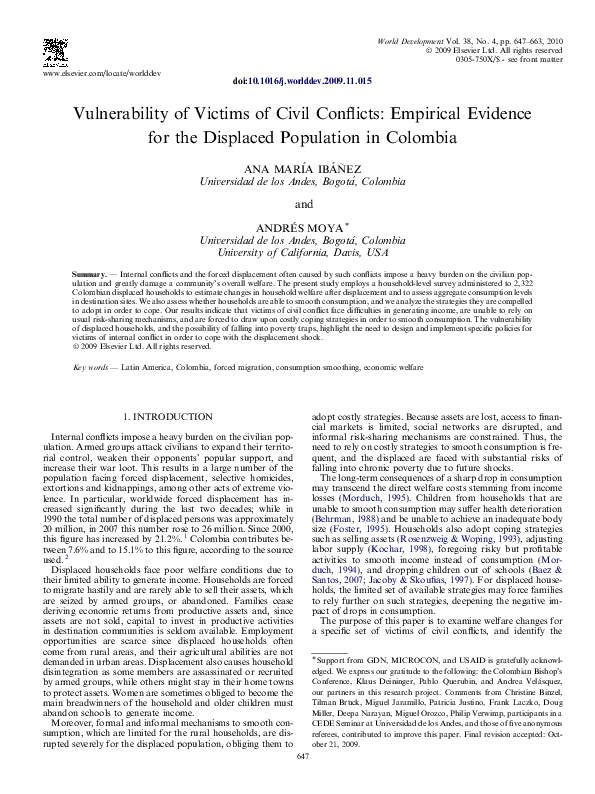 (PDF) Iba%C3%B1ez%2C%20Moya%20%20Vulnerability%20of%20Victims ...