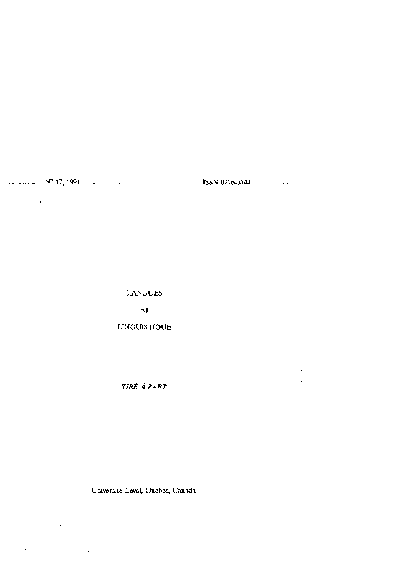 (PDF) Synchronie, diachronie et synchronie dynamique dans les ...