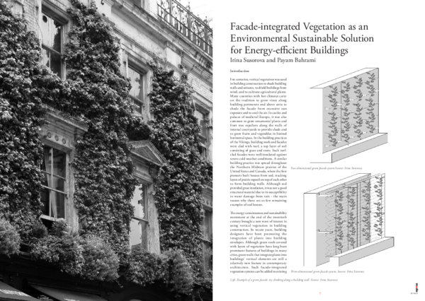 (PDF) Facade-integrated Vegetation as an Environmental Sustainable ...