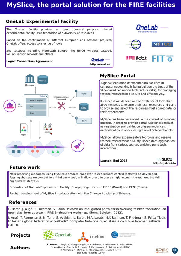 (PDF) MySlice, the portal solution for the FIRE facilities