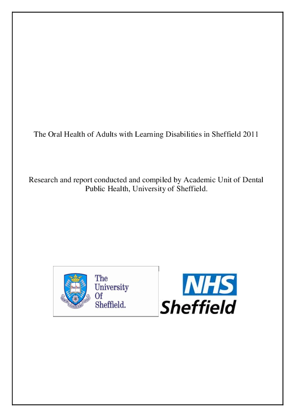 (PDF) The oral health of adults with learning disabilities in Sheffield ...