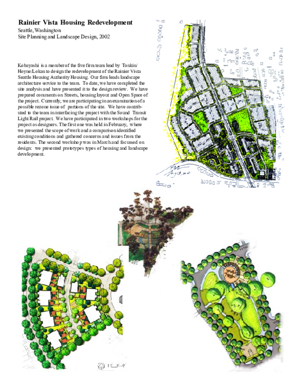 (PDF) Rainier Vista Housing Redevelopment Master Plan Project