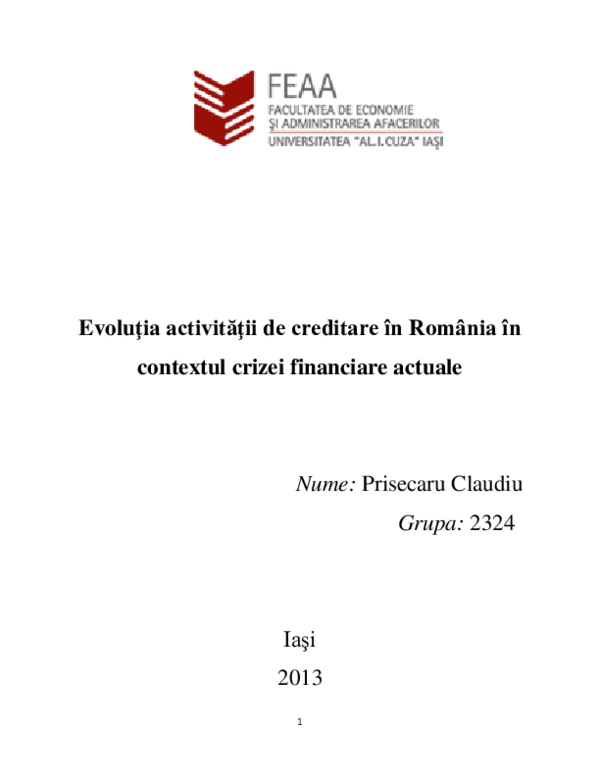 (DOC) proiect moneda si credit
