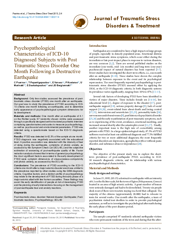 (PDF) Psychopathological Characteristics of ICD-10 Diagnosed Subjects ...