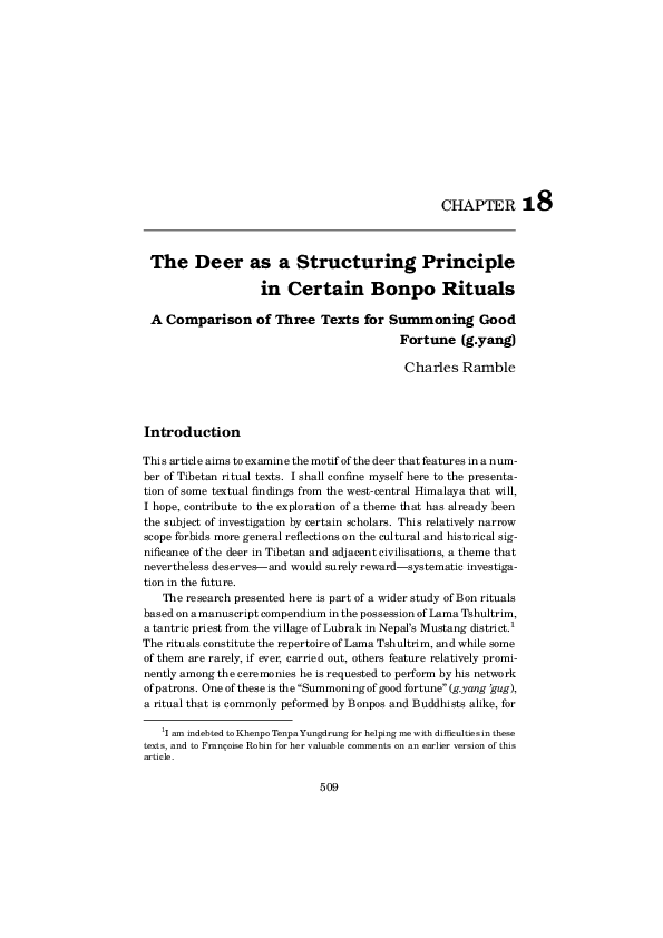 The cult of the deer and "Shamans" in Deer hunting society | Nataliia ...