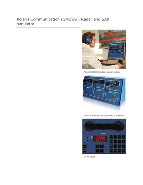 (DOC) GMDSS Simulator