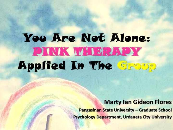(PDF) Pink Therapy and the Group: LGBT Affirmative Counseling